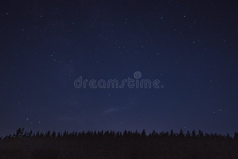 Night Starscape in the Countryside Stock Photo - Image of gosaikunda ...