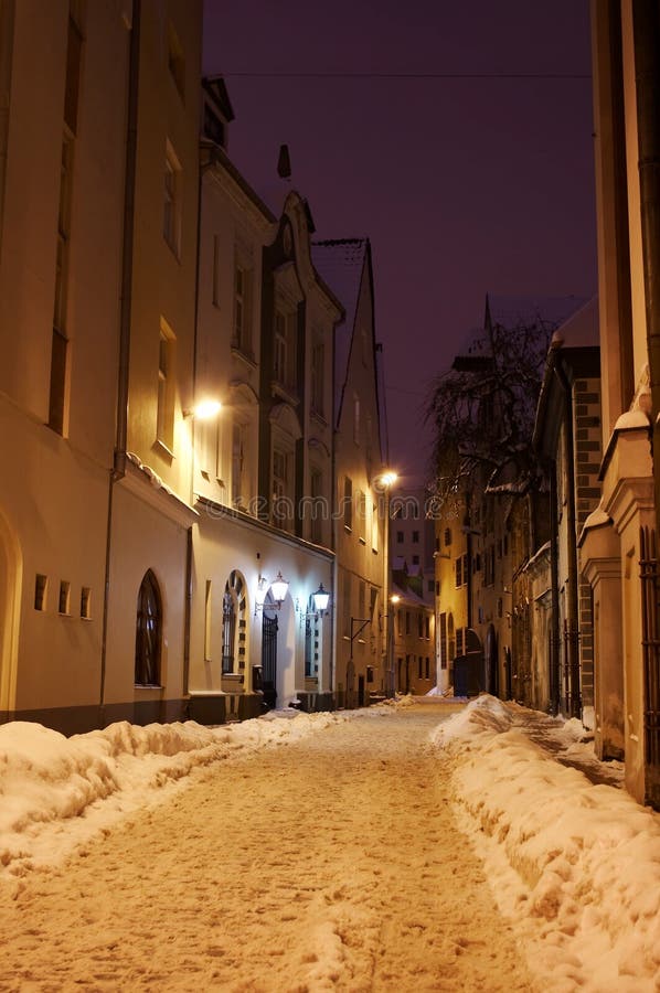 Night Street stock image. Image of dramatic, ancient - 34023025