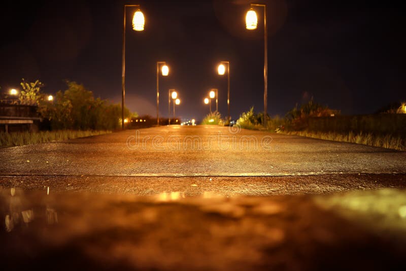 Night street stock photo. Image of cozy, night, street - 142281270