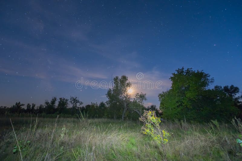 Prairie Starry stock image. Image of tent, grassland - 89395731