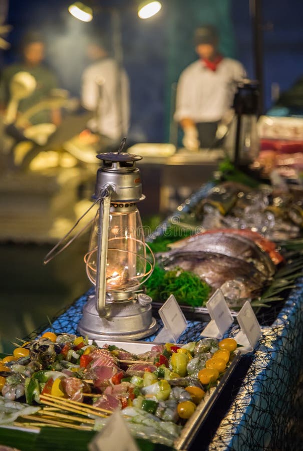 Assorted food buffet stock image. Image of meal, dish - 103443593