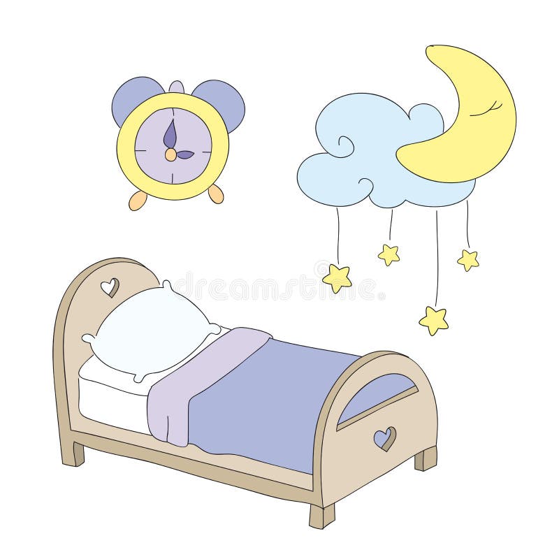 Night time clip art set stock vector. Illustration of blue - 30578759