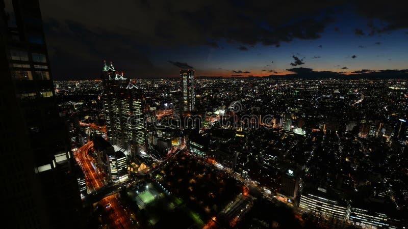 Time Lapse Of Tokyo City At Night, Japan Stock Footage - Video of road ...