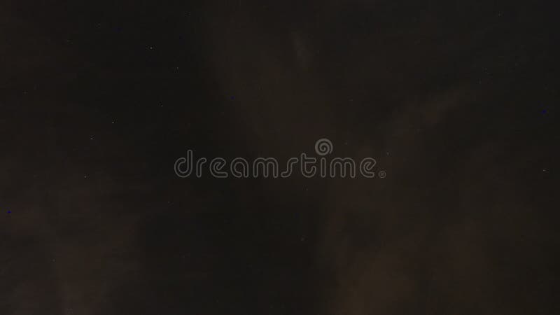 Night Time with Stars and Clouds and Constellation Big Dipper with ...