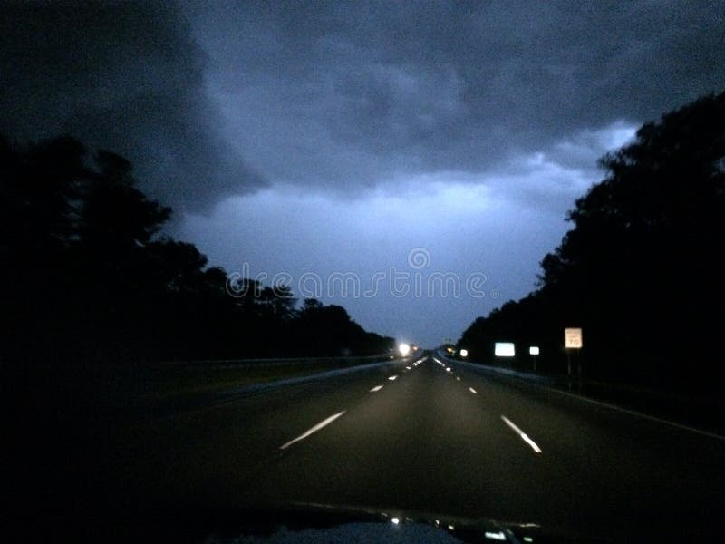 Night Time Storm in Georgia Stock Photo - Image of lightning, time ...