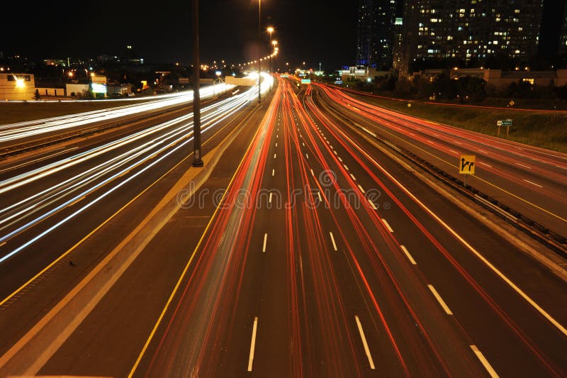 Night highway stock image. Image of night, grunge, journey - 3673649