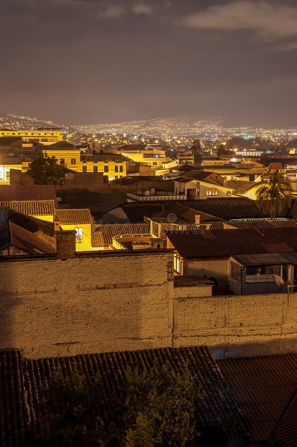 Quito at Night stock photo. Image of city, destination - 29738720