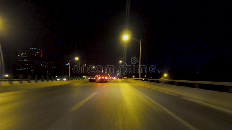 Timelapse Side View of the Car and Driver Inside the Car on the Road of ...