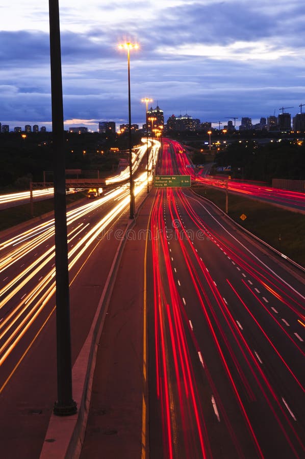 Night traffic stock image. Image of city, blur, blurred - 6006769
