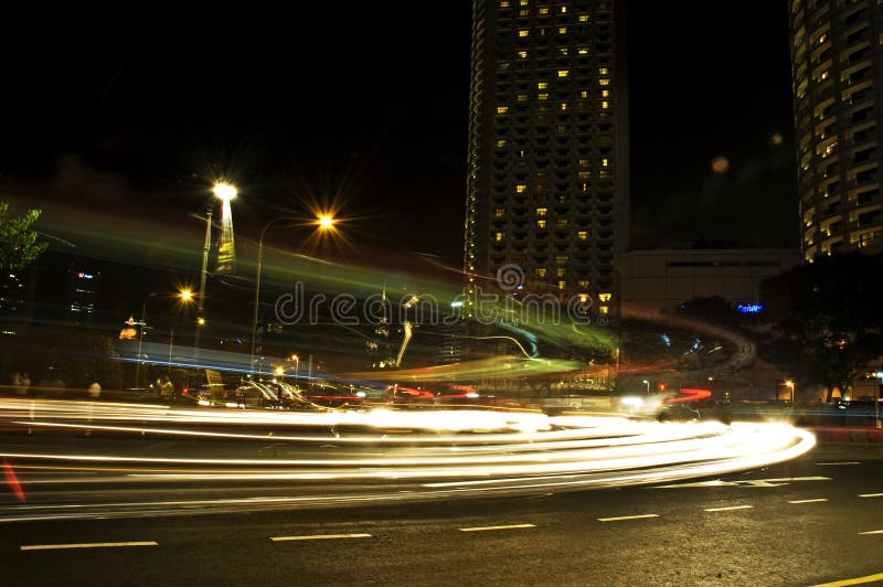 Night traffic stock photo. Image of vehicle, light, night - 6141556
