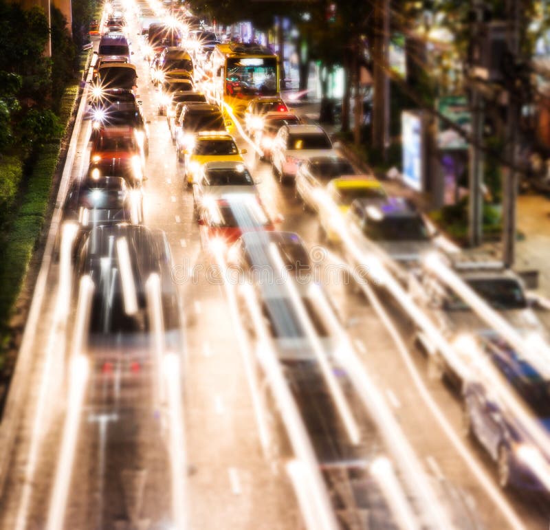 City traffic stock photo. Image of evening, congestion - 7075214