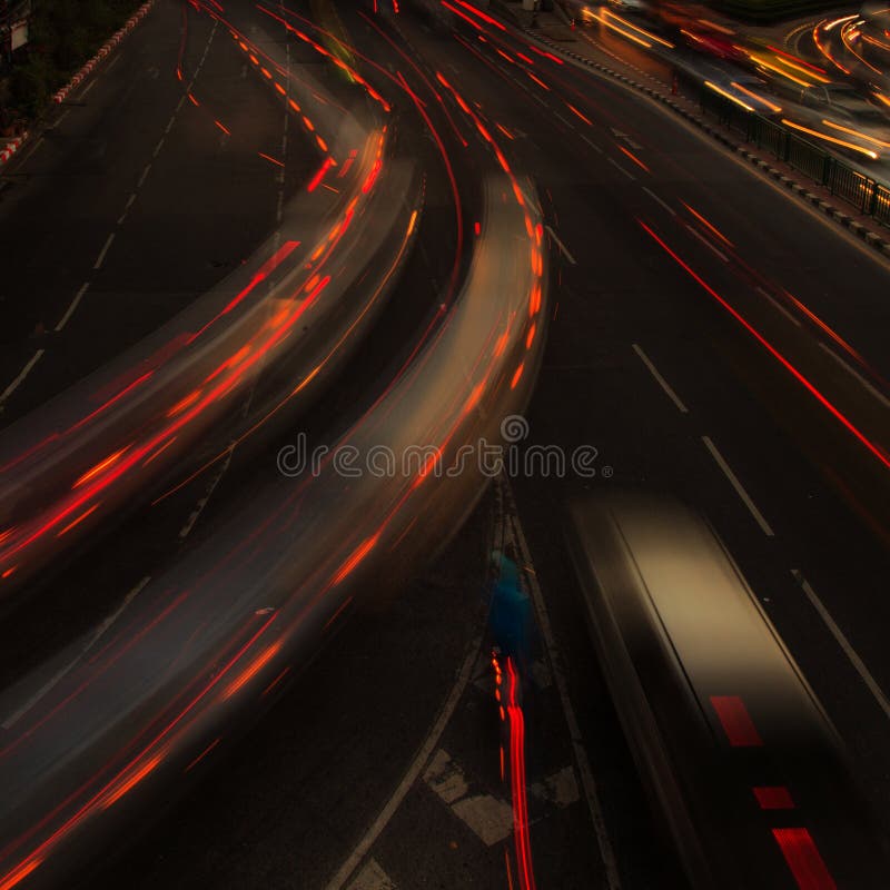 Night traffic light stock image. Image of light, exposure - 39291423