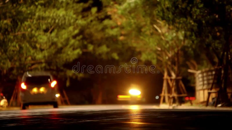 Night Traffic with a Slow Shutter Speed. Video Stock Video - Video of ...