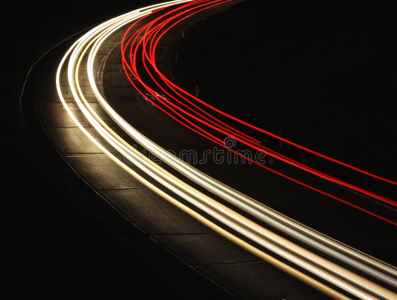 Night trails stock photo. Image of cars, rush, evening - 23526590