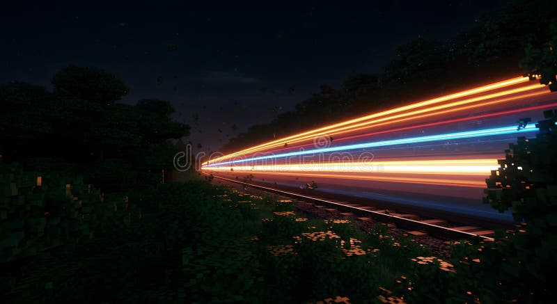 Night Train Speed: a Pixelated Journey through the Forest at Night ...