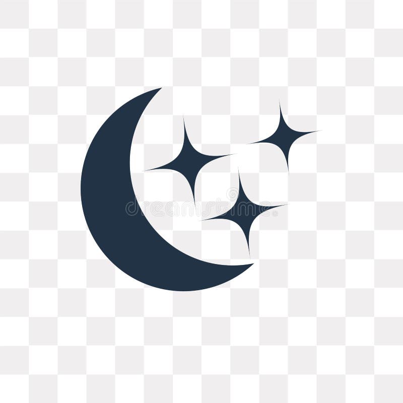 Night Icon Vector Isolated on White Background, Night Sign , Weather ...