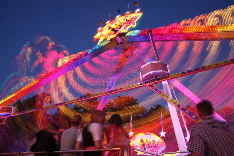 Night view of attraction stock photo. Image of motion - 7096308