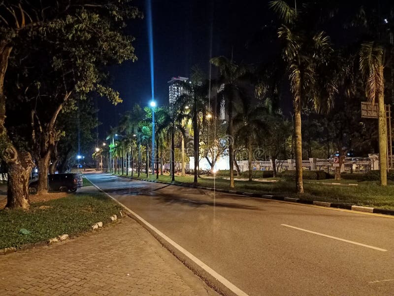 Night View of Batam Capital City Square Stock Photo - Image of ...