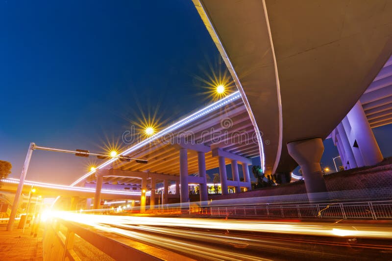 Overpass bridge stock image. Image of light, highway - 29815505