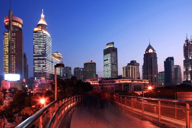 The night view of city stock image. Image of office, cloud - 8250503