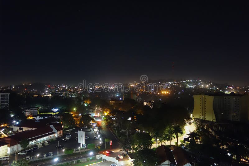 Night View of the City of Kampala Stock Photo - Image of city, urban ...