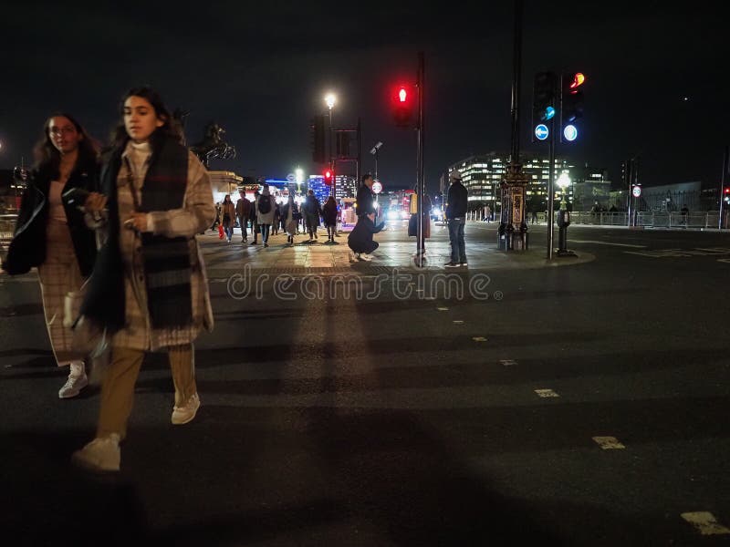 Night View of the City of London Editorial Stock Image - Image of ...