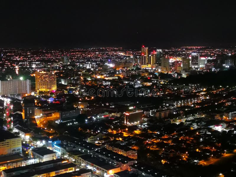 Night view stock photo. Image of city, night, high, view - 121366372