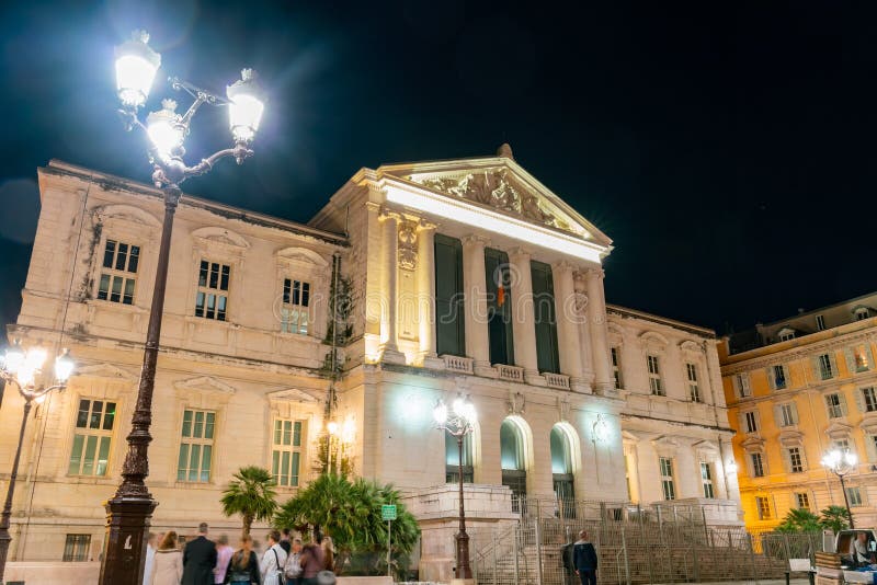 Night View of the Courthouse Editorial Stock Photo - Image of twilight ...