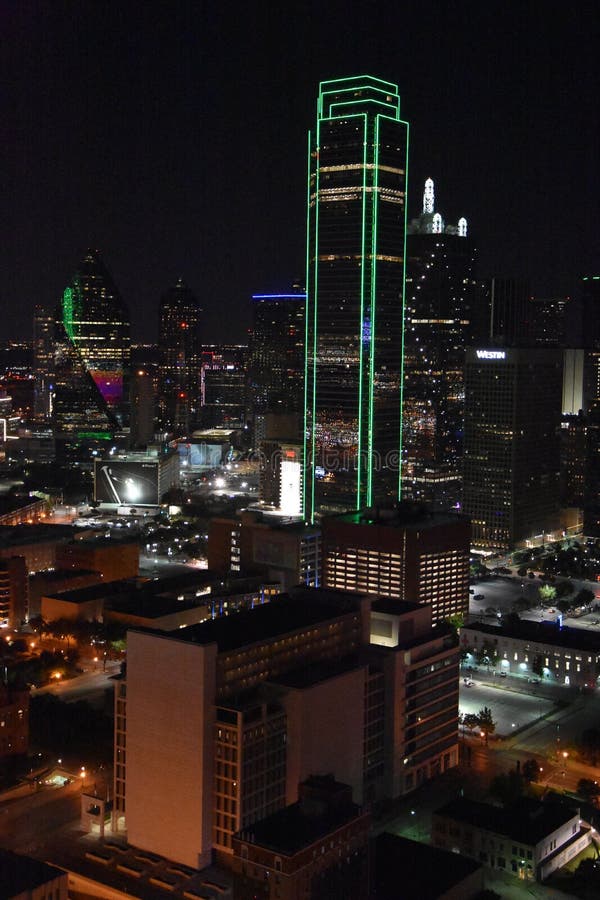 Night View of Dallas, Texas Editorial Photography - Image of light ...