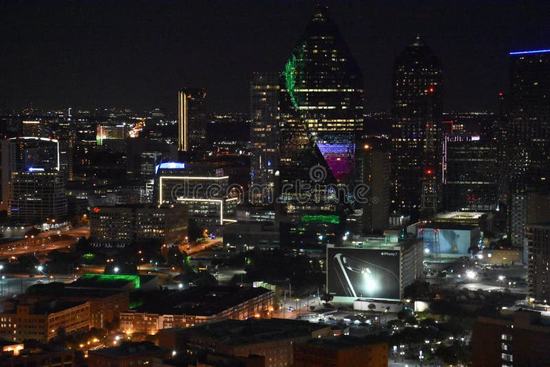 Night View of Dallas, Texas Editorial Photography - Image of city ...