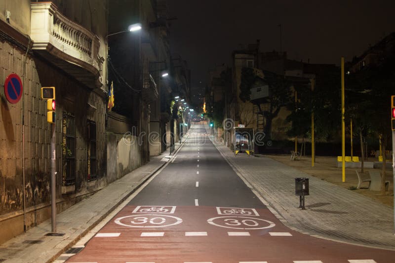 Empty City Street View