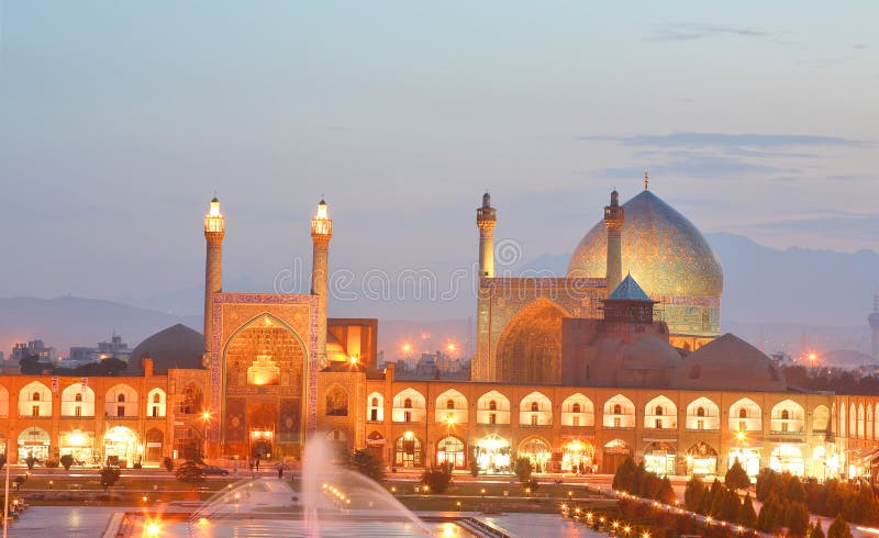 Night View of Esfahan, Iran Stock Photo - Image of east, attraction ...