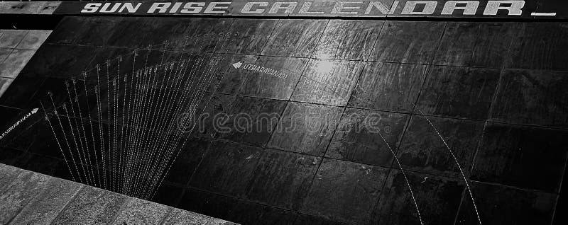 Night View of Geometric Time Chart Based Stock Image - Image of lunar ...