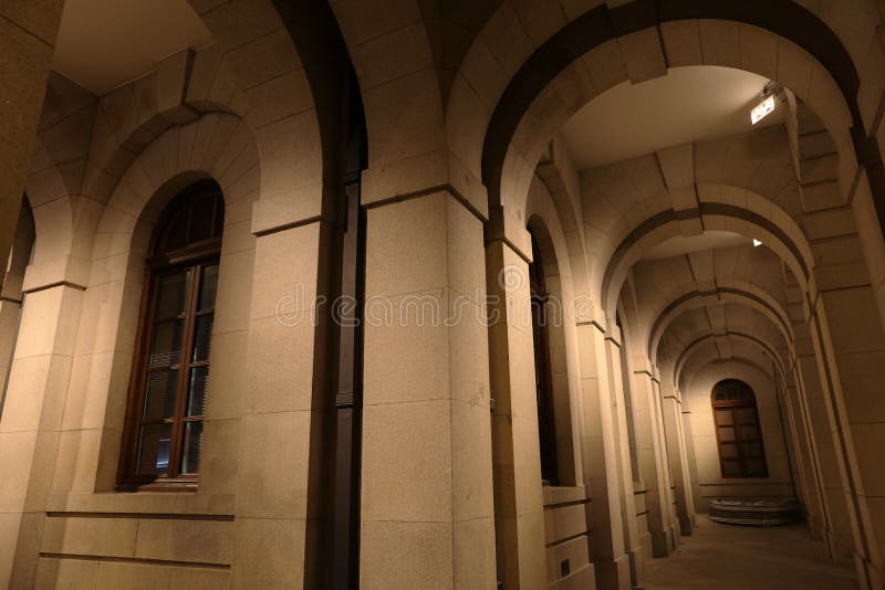 Night View of the Hong Kong Legislative Council Building. Stock Image ...