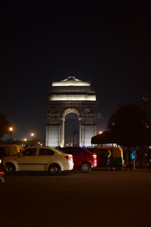 Night View of India Gate in Delhi India, India Gate Full View during ...