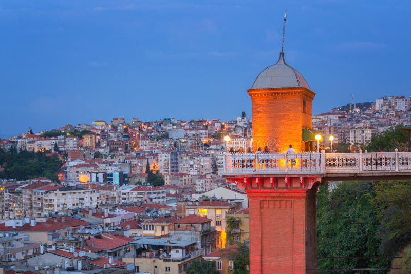 Old Asansor Elevator stock image. Image of konak, tower - 44121805