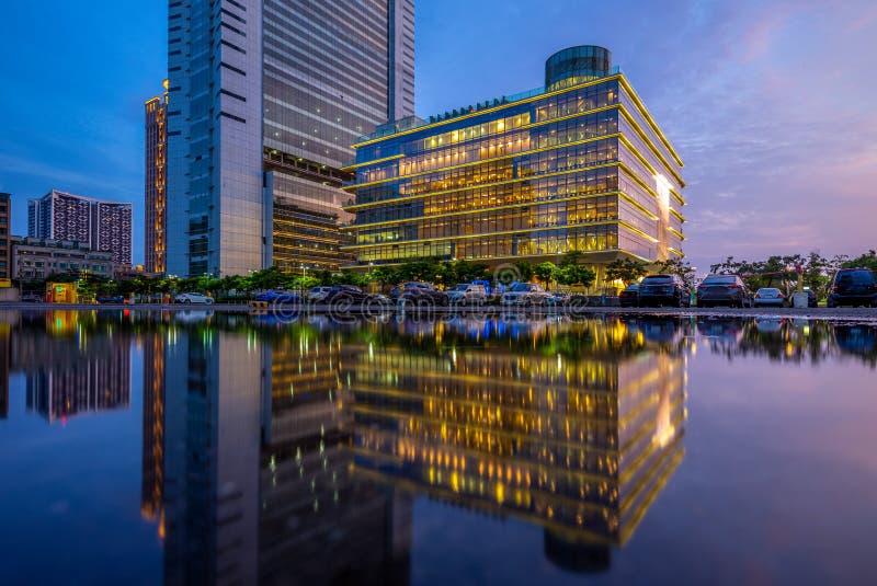Night View of Kaohsiung Main Public Library Stock Photo - Image of asia ...
