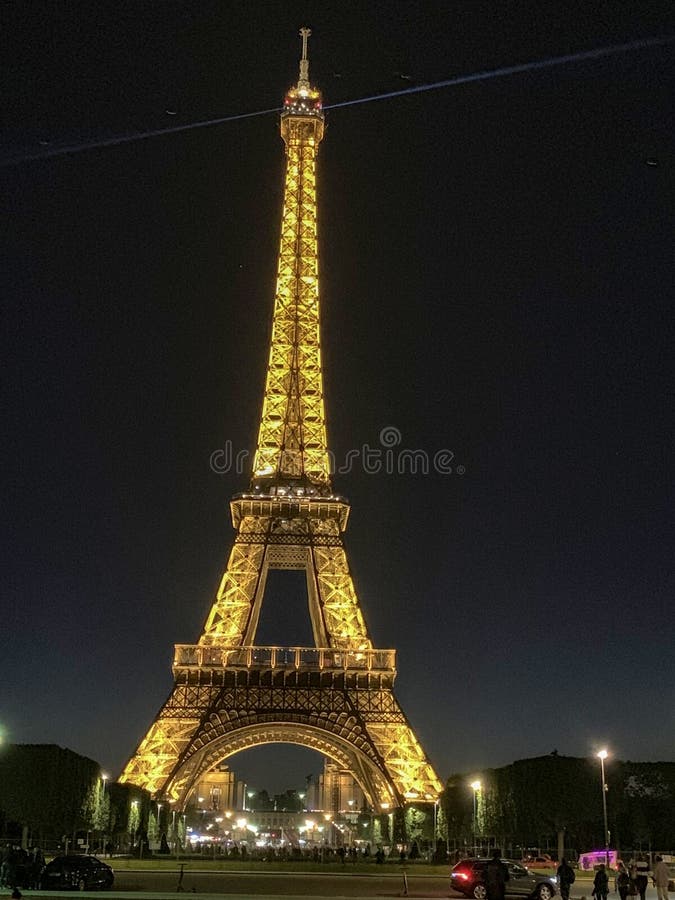 Night View Lighting of Cityscape of Paris with Eiffel Tower October 21 ...