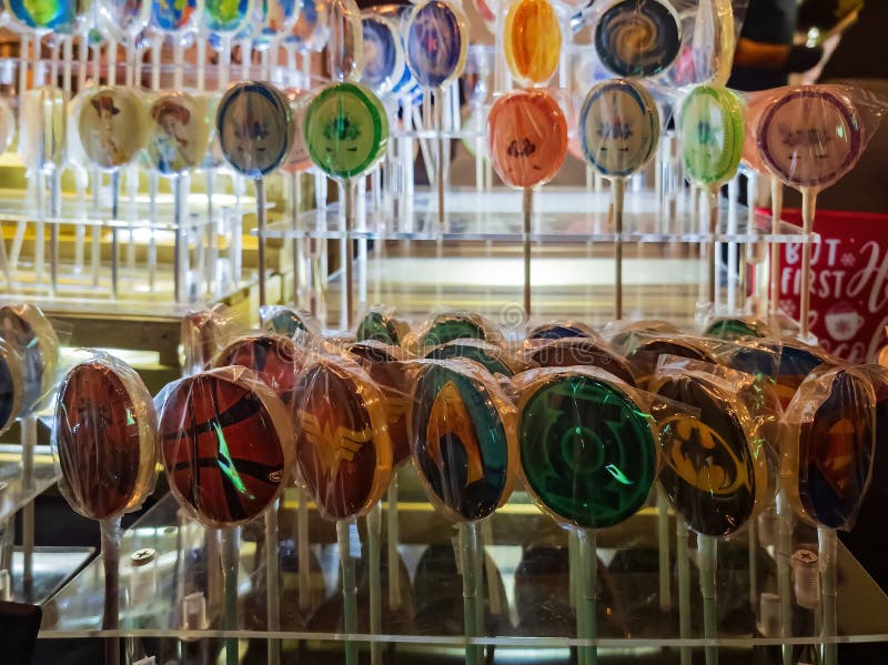 Night view of many candies editorial image. Image of city - 263877435