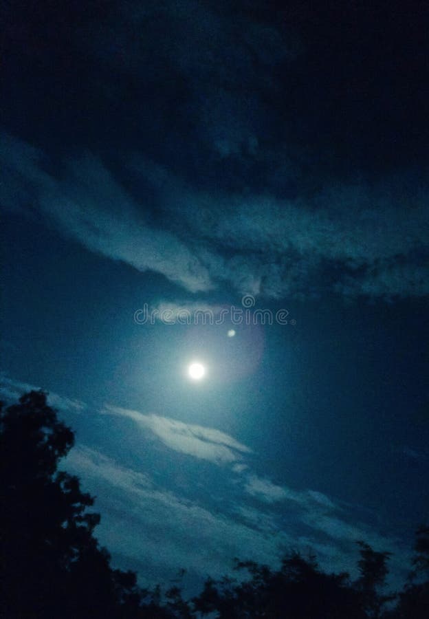 Night View, Midnight Moonlight Stock Photo - Image of midnight, light ...
