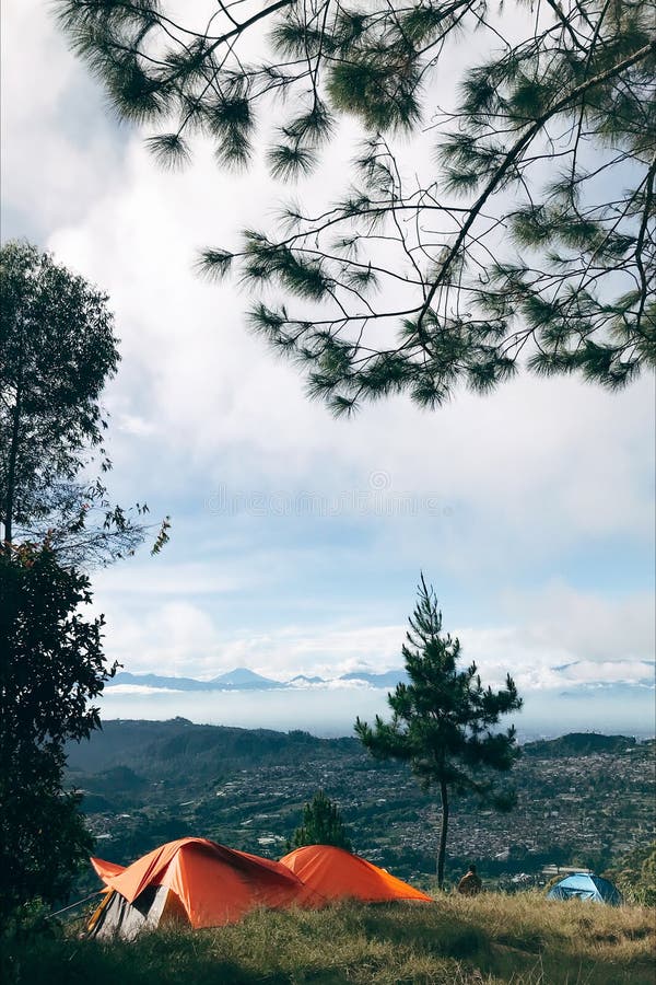Night View of Mount Putri, Lembang, Indonesia Stock Photo - Image of ...
