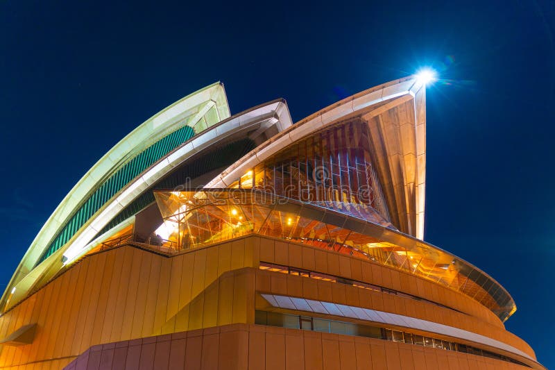 Night view opera house editorial stock photo. Image of iconic - 308860648