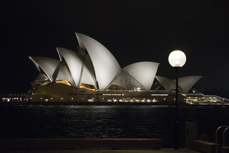 A Night View of the Opera House in Sydney Australia Editorial Photo ...