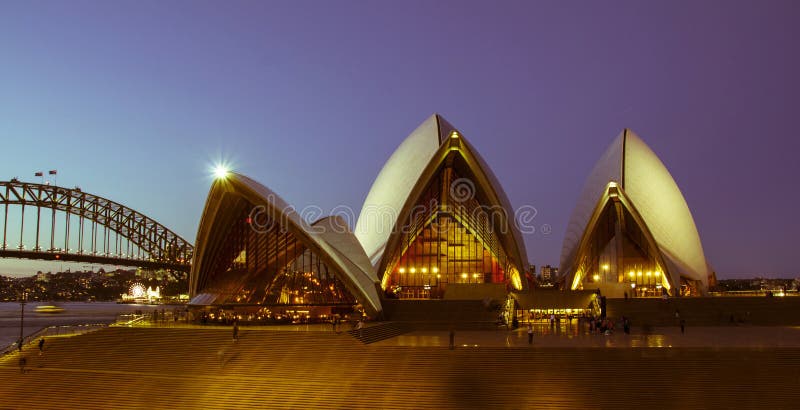Night View of Opera House in Sydney Australia Editorial Stock Image ...