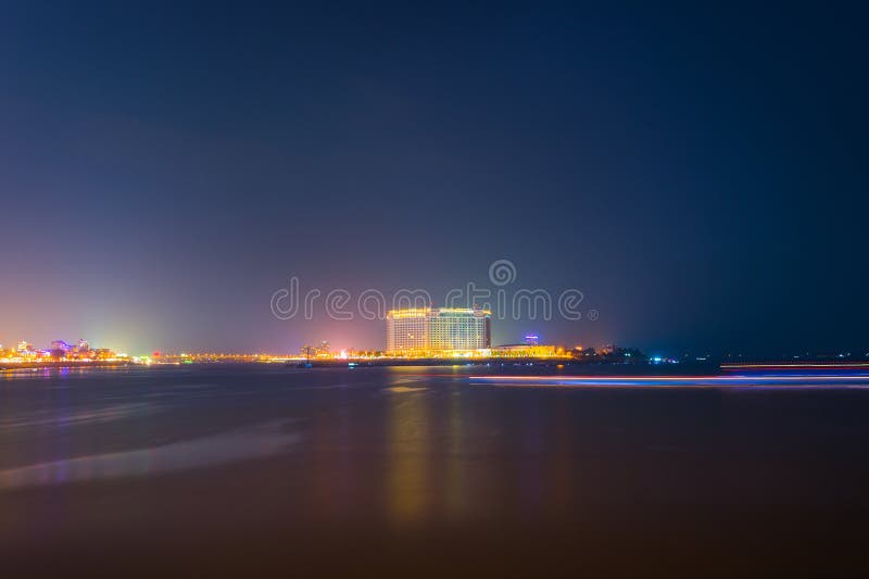 Night View in Phnom Penh,Cambodia Stock Photo - Image of background ...