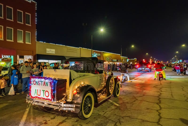 Night View of the Purcell`s Christmas Parade Editorial Stock Image ...