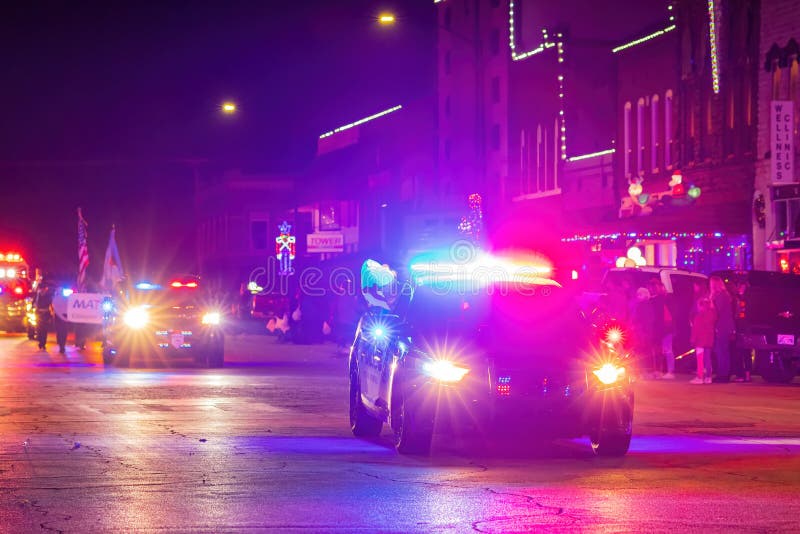 Night View of the Purcell`s Christmas Parade Editorial Stock Image ...