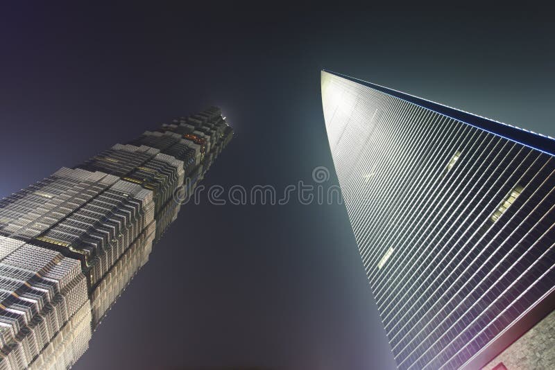 Night View of Shanghai China Editorial Photography - Image of famous ...