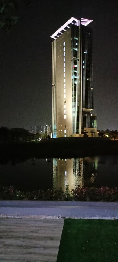 Night view at Summarecon stock photo. Image of summarecon - 261797670