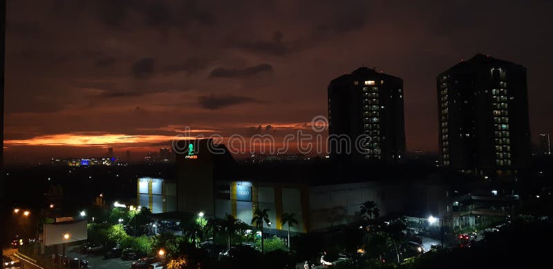 Night view surabaya city stock photo. Image of lighting - 261956172